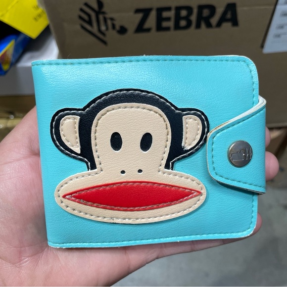 Accessories | Vintage Paul Frank Julius Monkey Sky Blue Wallet Y2k 9s ...